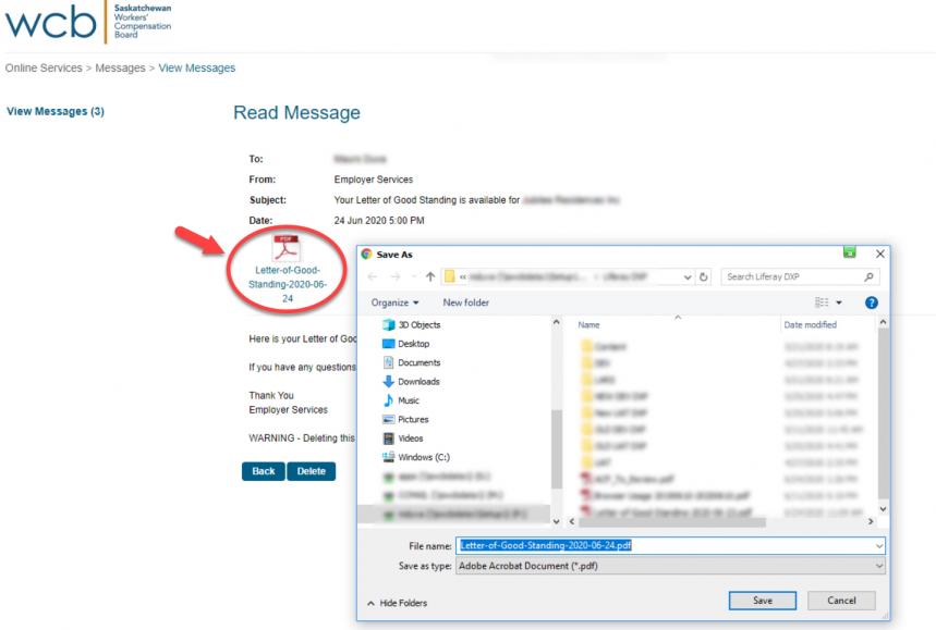 Steps to view WCB documents online | Saskatchewan Workers' Compensation ...